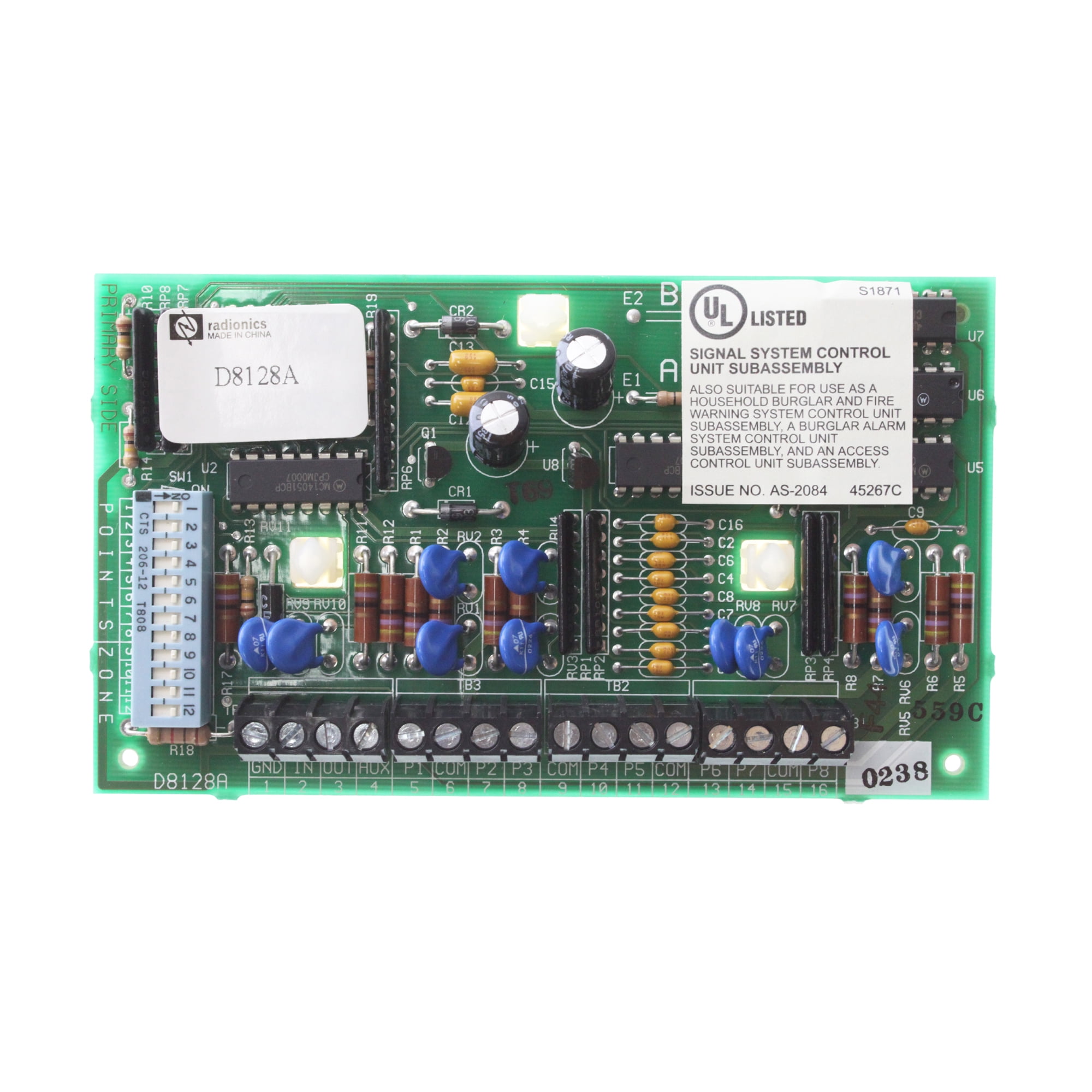 Radionics D8128A OctoPopit Module For Use W/ D7112, D7212 & D9112 ...