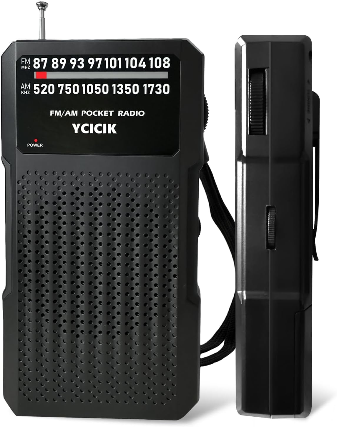 Radios Portable Am Fm, Battery Powered Radio with Back Clip, Headphone ...