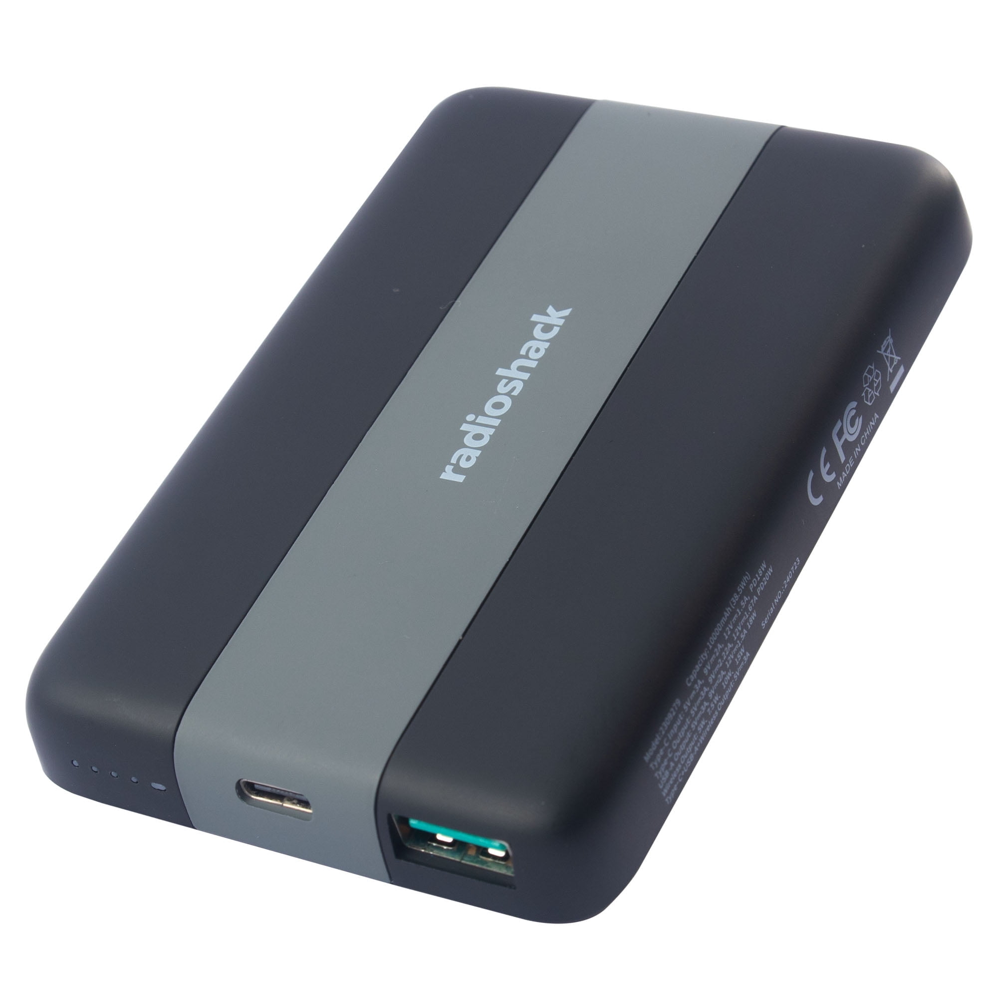 Radioshack Magnetic Power Bank 2309279 (10,000MAH, Type-C, 3A, 20W ...