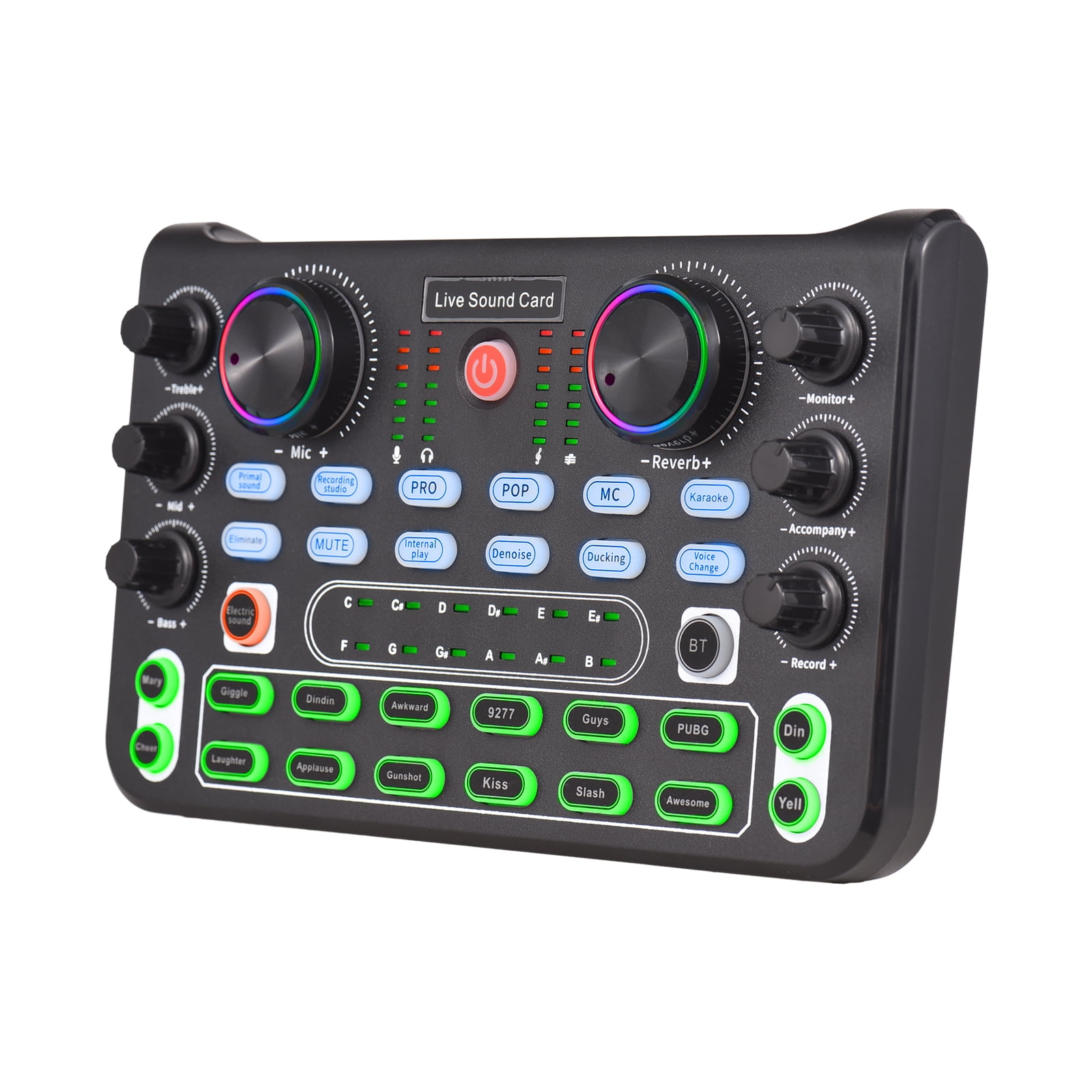 Radirus Live Sound Card Audio Mixer Recording Desktop Singing Sound ...
