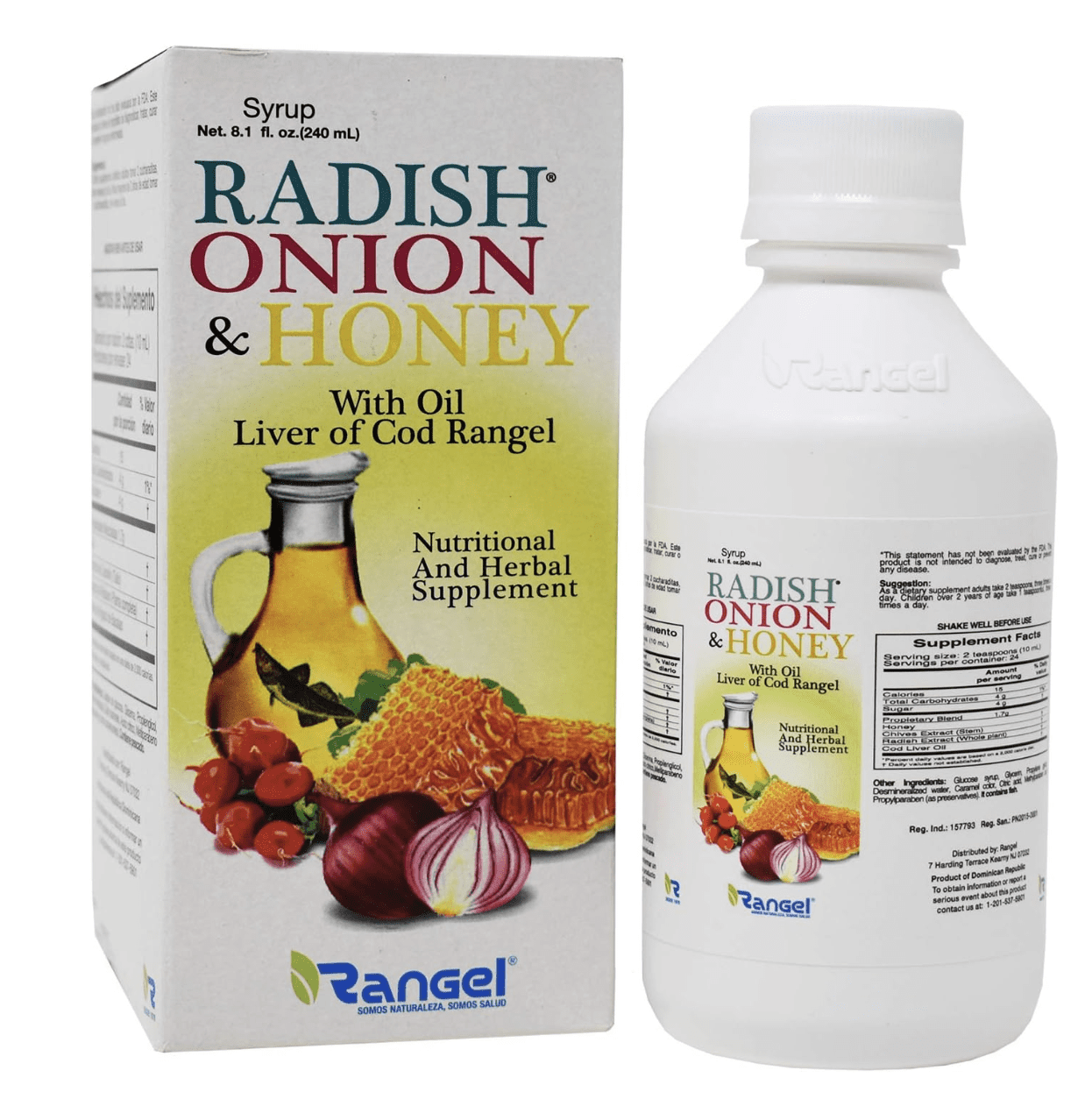 Rangel Radish & Onion Syrup with Cod Liver Oil, 8oz - Walmart.com