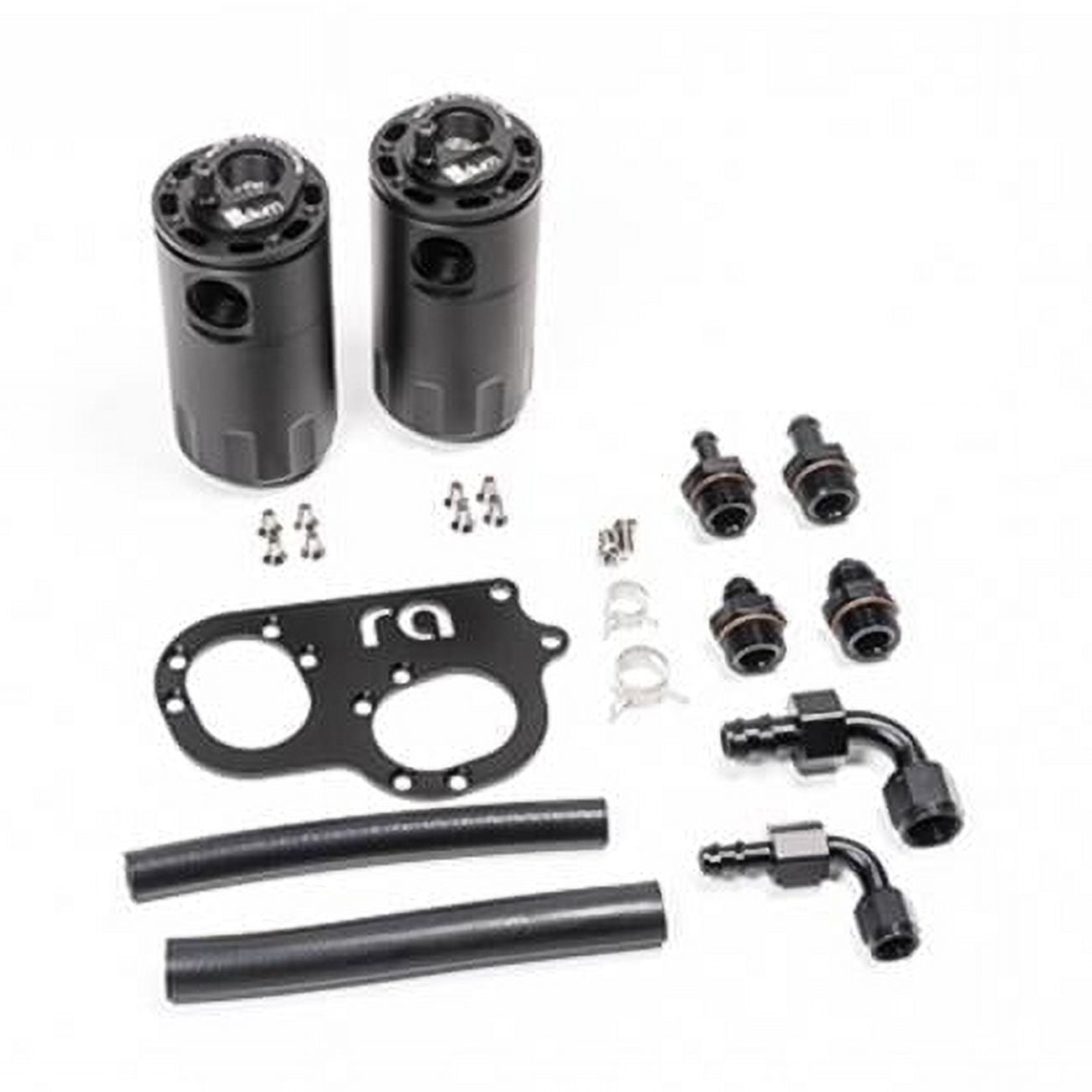 Radium Engineering 20-0019-FL Dual Catch Can Kit with Fluid Lock for ...