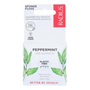 Radius 792727 Vegan Sponge Floss - Vanilla Mint - Pack of 6 - Walmart.com