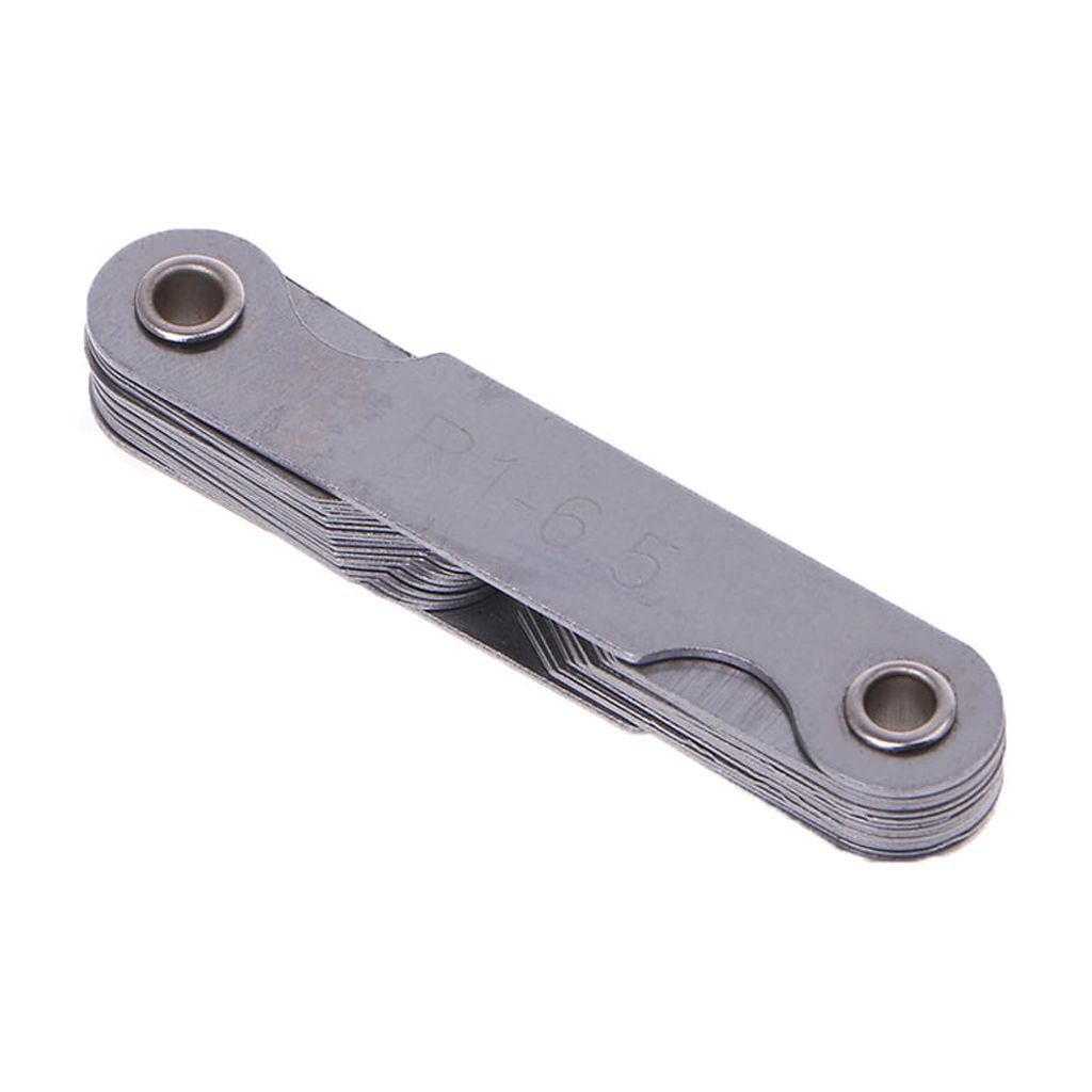 Radius Gauges Stainless Steel Concave/Convex Arc Gage Pocket Measure ...