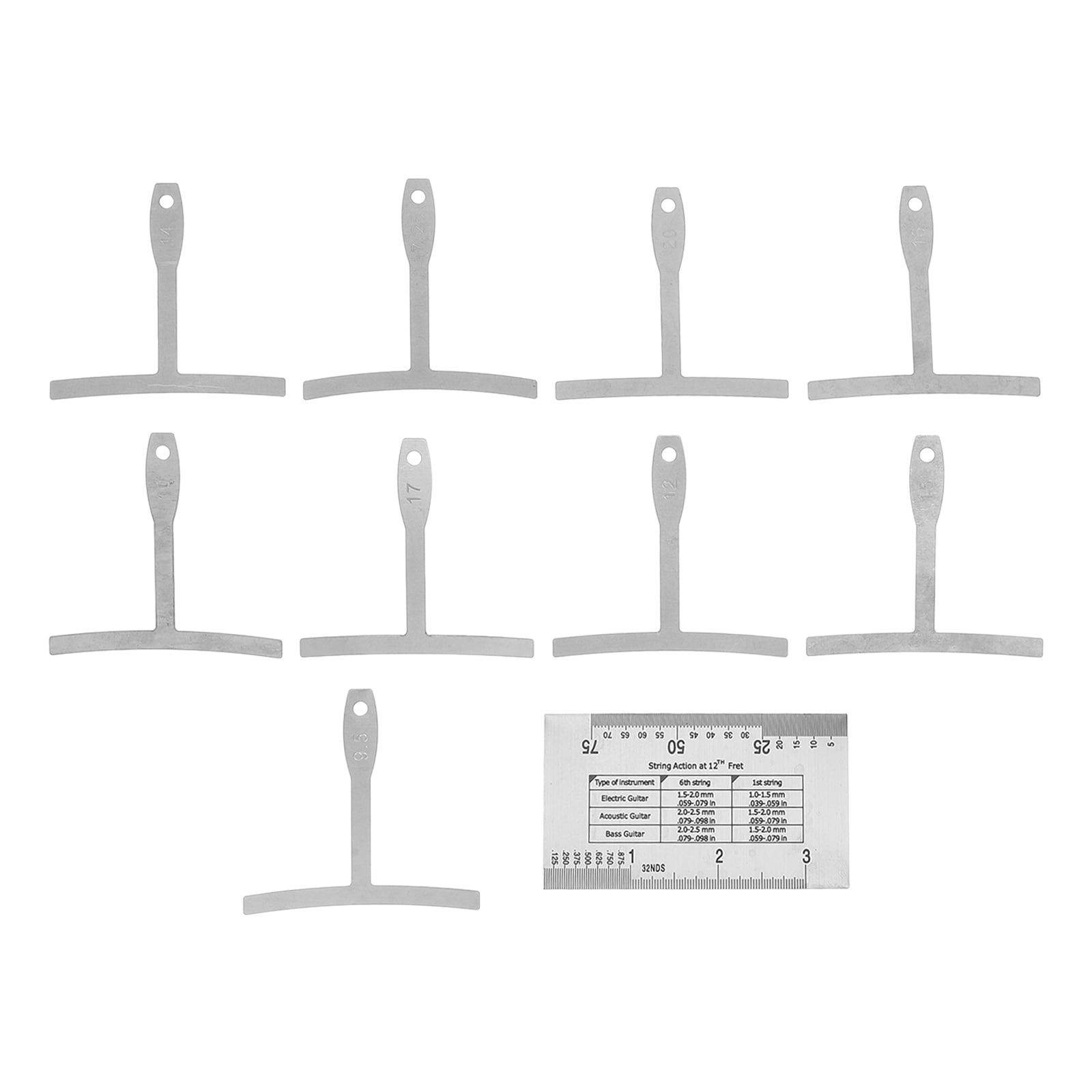 Radius Guitar Measuring Ruler Inspection Tool String Pitch - Walmart.com