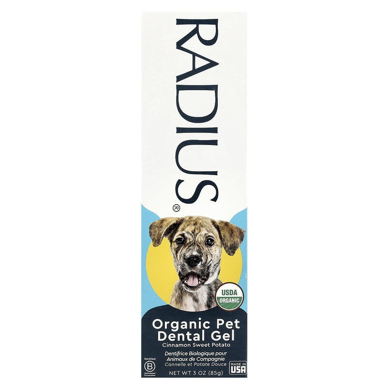 RADIUS, Organic Pet Dental Gel, Cinnamon Sweet Potato, 3 oz Pack of 2 ...