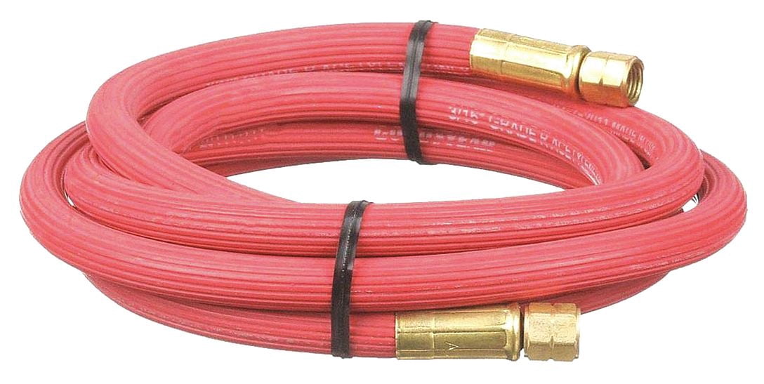 Radnor 3/16'' X 6' Grade R Single Red Welding Hose With AA Fittings ...