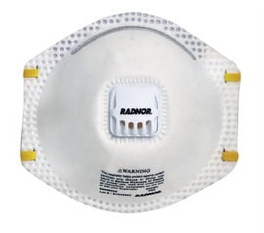 Radnor N95 Particulate Disposable Respirator With Exhalation Valve And ...