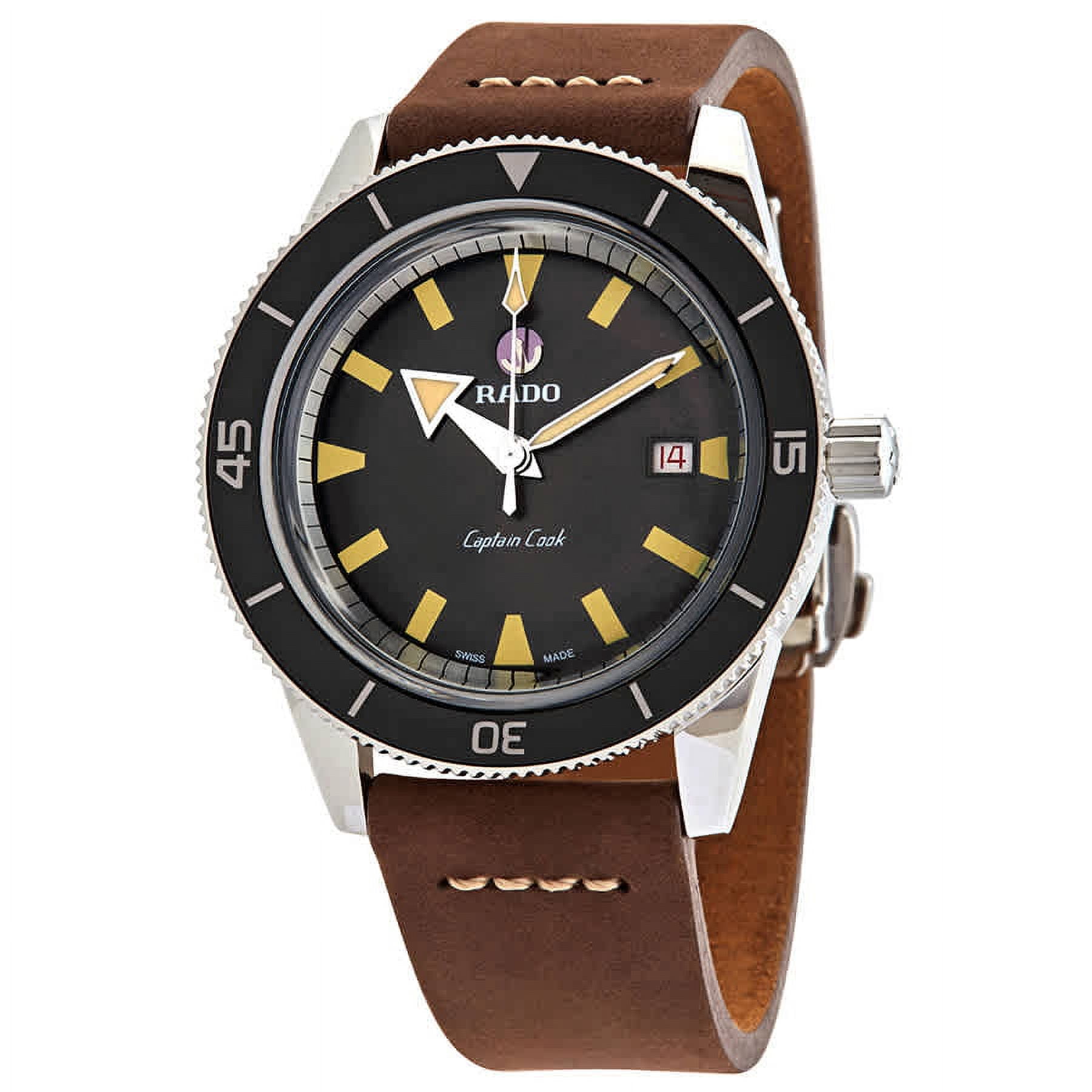 Rado Captain Cook Automatic Brown Dial Men's Watch R32505305 - Walmart.com