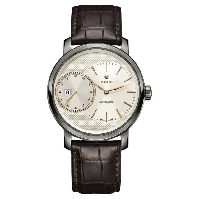Rado Diamaster Leather Automatic Mens Watch R14129116 - Walmart.com