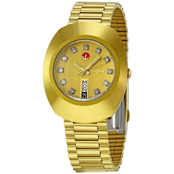 Rado Original Jubile Gold Automatic Mens Watch R12413493 - Walmart.com