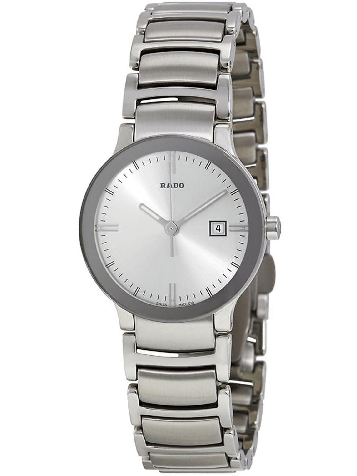 Rado Women's Centrix 28mm Steel Bracelet & Case Sapphire Crystal Quartz ...