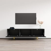 "Exito 01 Mid-Century Modern TV Stand, High Gloss Entertainment Center ...
