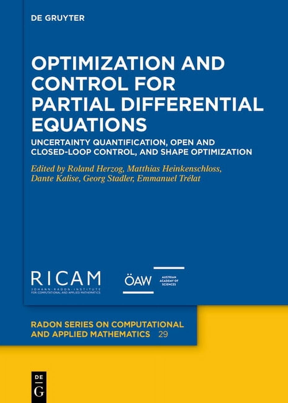Radon Computational And Applied Mathematics Optimization And Control For Partial Differential