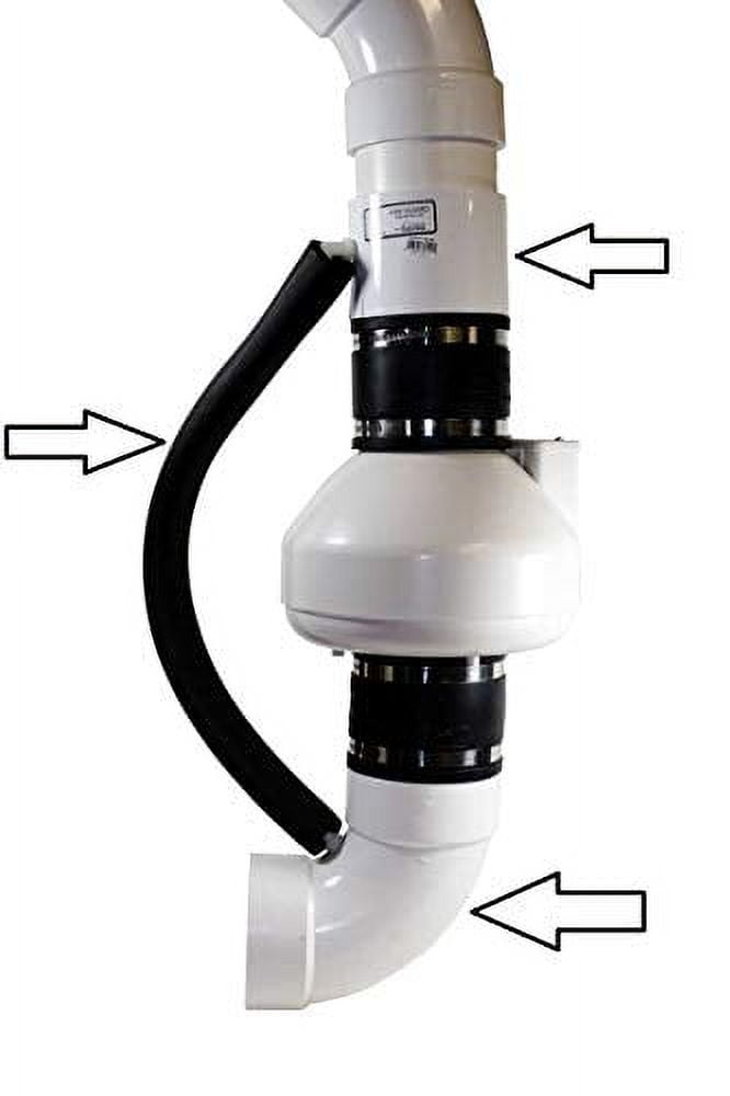 Radon Condensation Bypass Kit (3" Collar + 90 Elbow) - Walmart.com