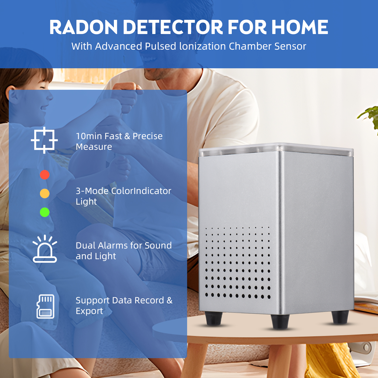 Radon Detector,And Office Sound Data Wifi Data App Sound Data Tester ...