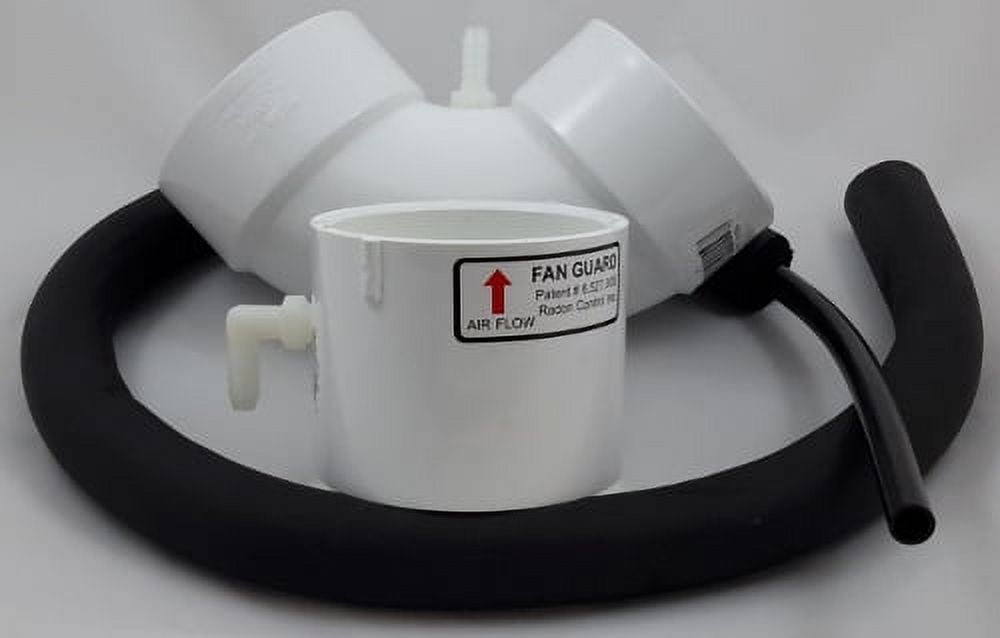 Radon Mitigation Condensation Bypass Kit for 3" sch 40 pipe (condensate ...