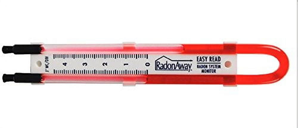 RadonAway 50018 Easy Read Manometer, Red - Walmart.com