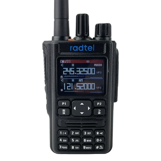 Radtel RT-490 GPS Bluetooth APP Programing Tri-Band Radio Long Range Handheld Two Way Radio with ...