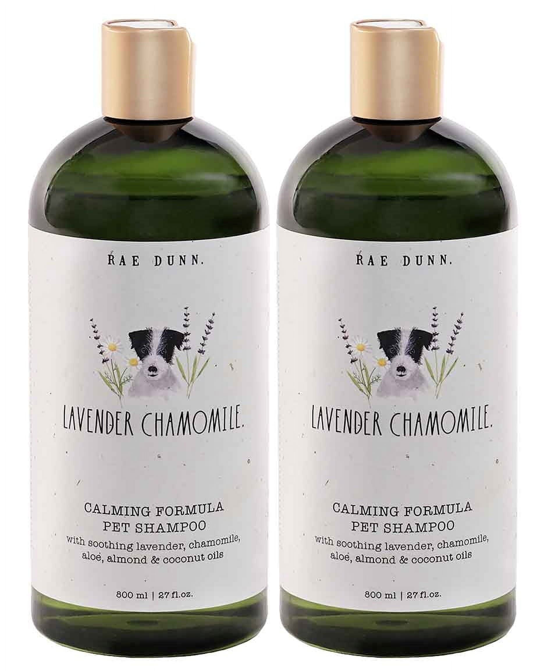 Rae Dunn Calming Formula Dog Shampoo, Lavender Chamomile Pet Shampoo for Dog Grooming, 2-Pack ...