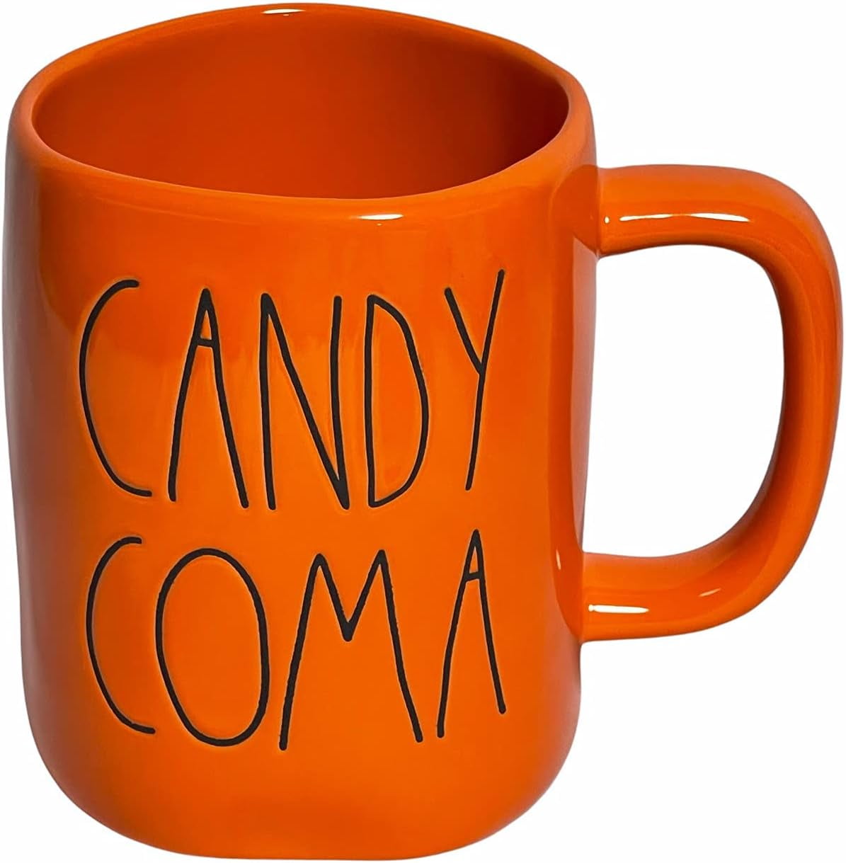 "Rae Dunn Ceramic ORANGE CANDY COMA Mug - Whimsical 16 oz Coffee Cup ...
