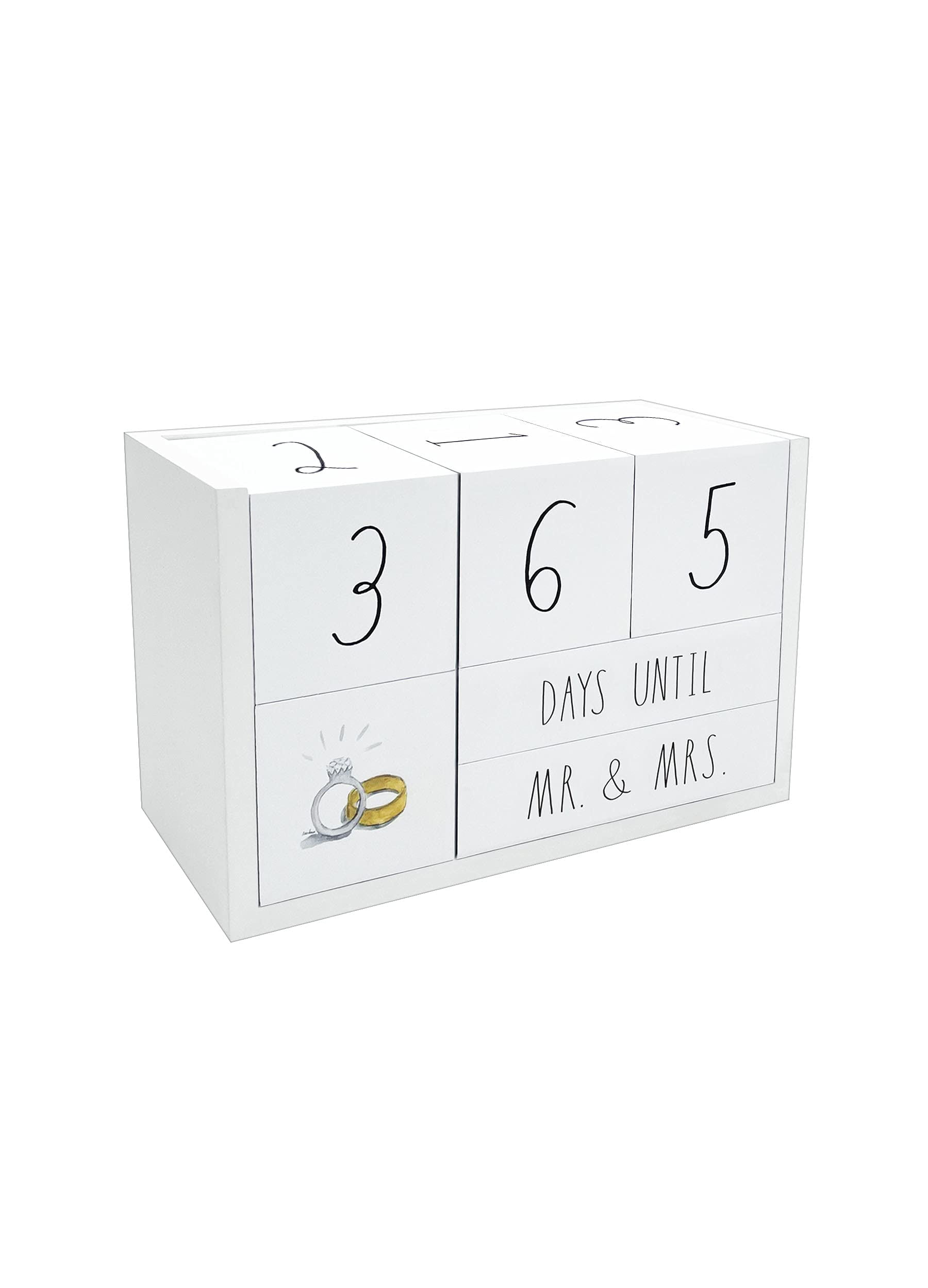 Rae Dunn Countdown Calendar - 9 Piece Wedding Countdown Block Set for ...