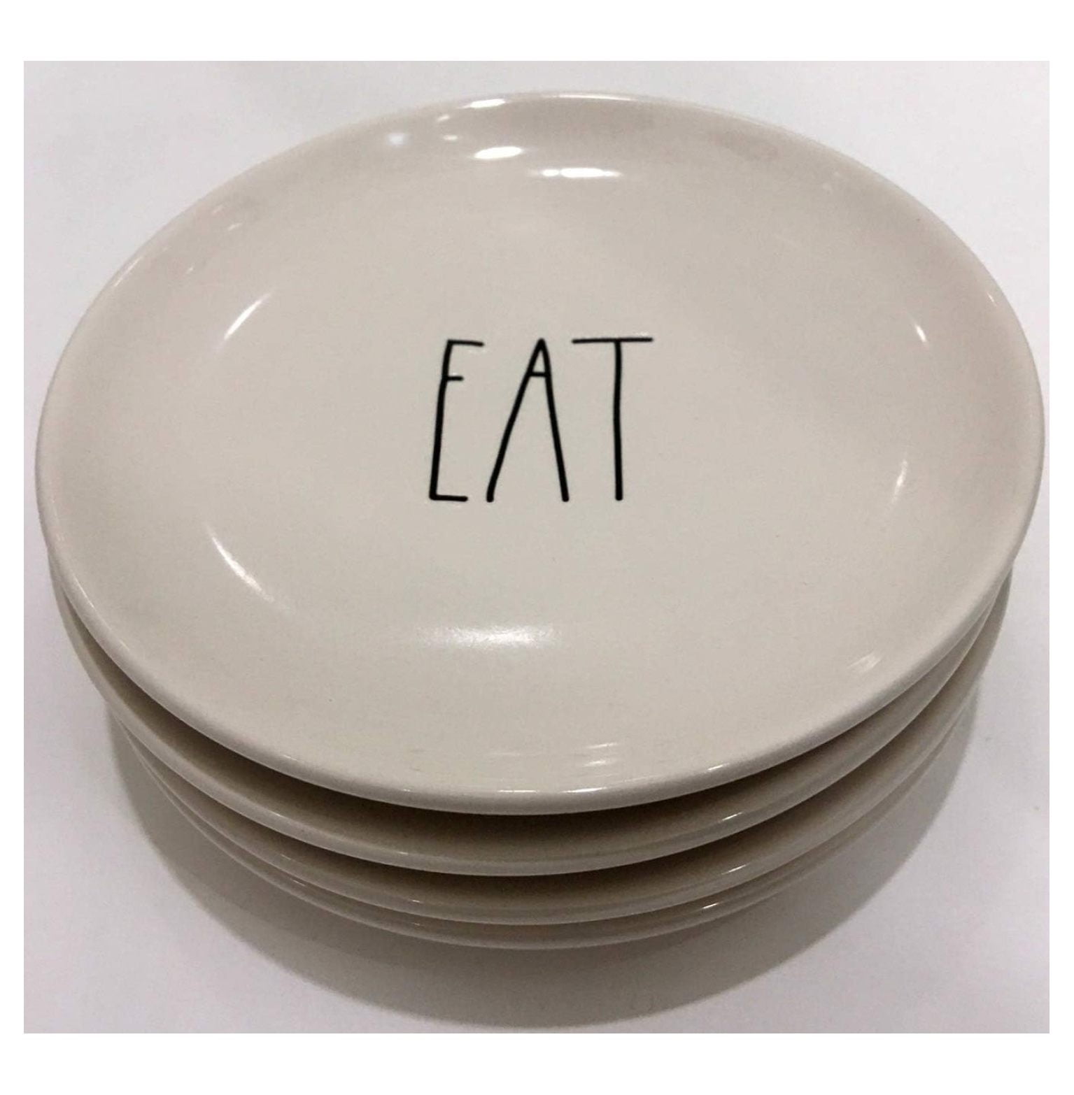 Rae Dunn Magenta Set of 4 Dessert/Appetizer/Bread and Butter Plates EAT ...