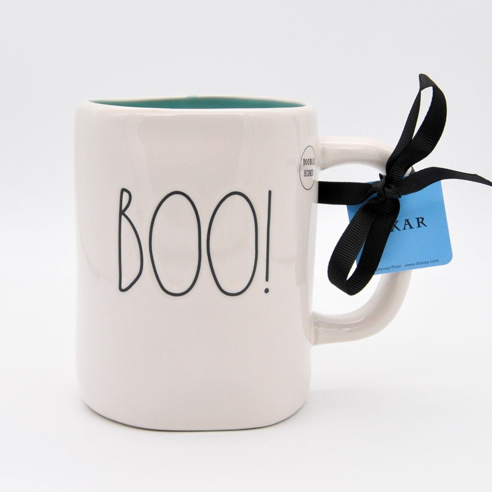 Rae Dunn Monsters Inc Boo! Mug, 16oz Coffee Cup, Teal Interior, Disney Pixar - Walmart.com