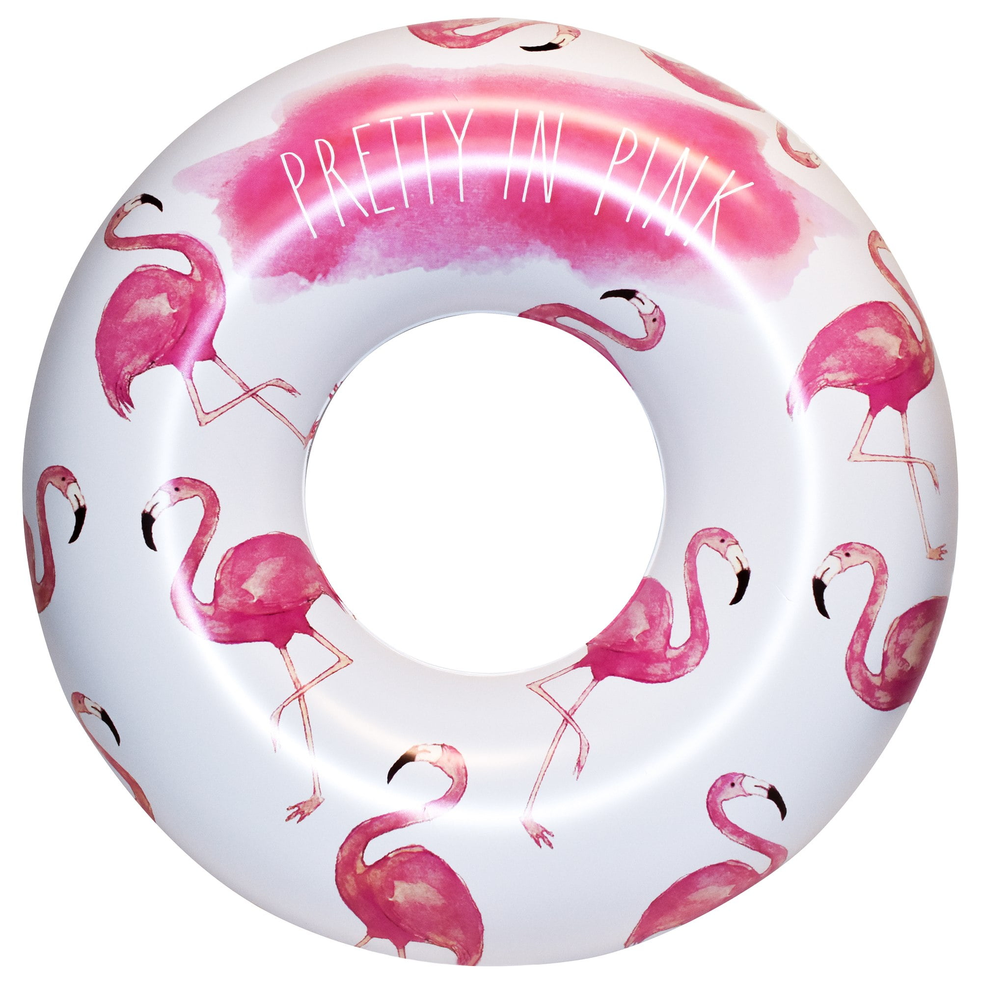 Rae Dunn: Pretty In Pink 48" Ring Float - Flamingo Inflatable Jumbo ...