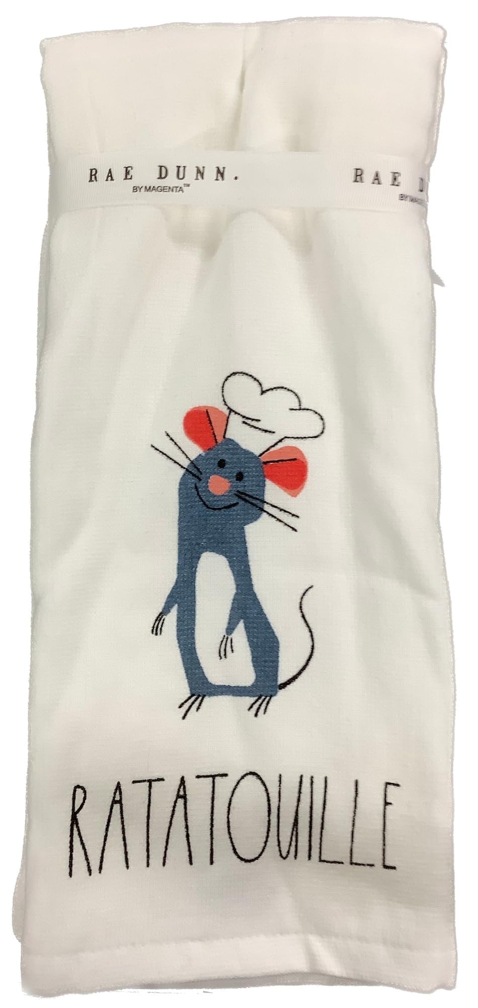 Rae Dunn Ratatouille Kitchen Towels, Set of 2 - Remy with Chef Hat ...