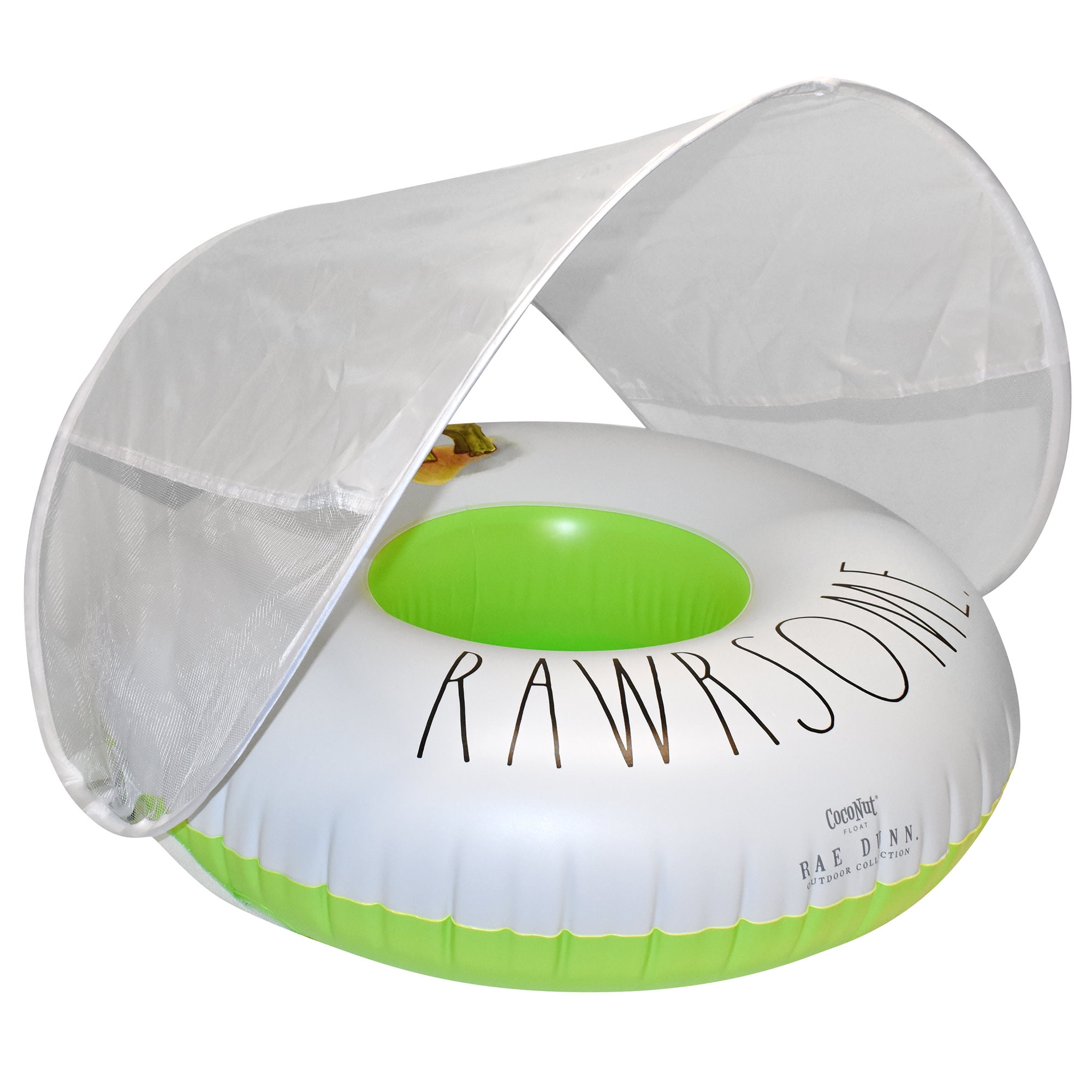 Rae Dunn: Rawrsome -Toddler Float W/ Canopy, 27" Inflatable Water Ring ...