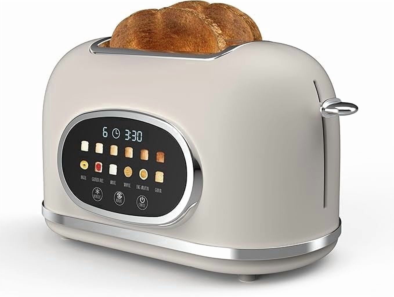 Rae Dunn Toaster, Digital Stainless Steel with 6 Shade Settings, Cream ...