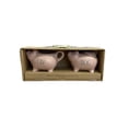 Rae Dunn SUGAR Jar + CREAM Creamer Set with WOOD Tray - Walmart.com