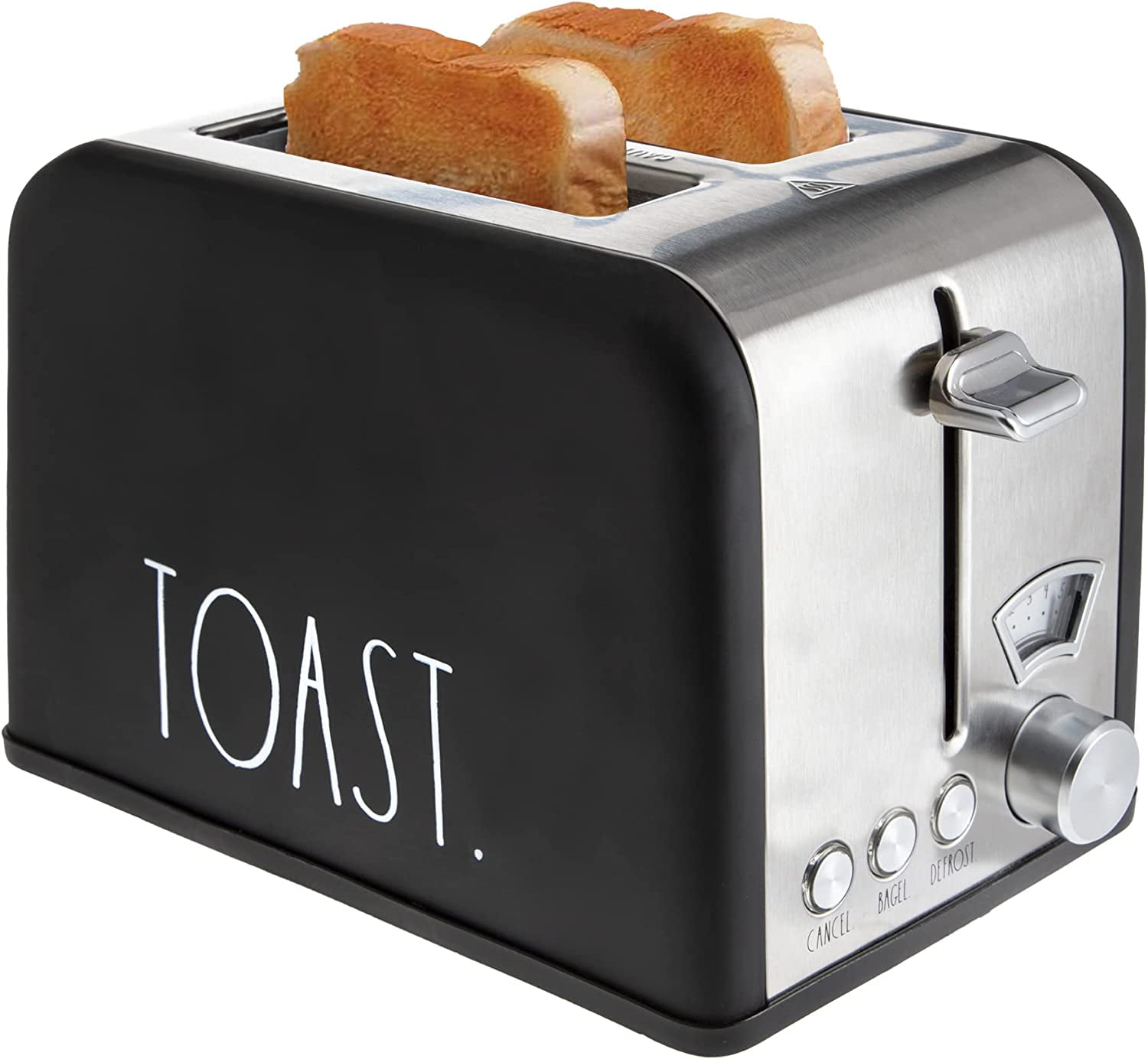 Rae Dunn Toaster, Stainless Steel 2 Slice Square Toaster, Wide Slot ...