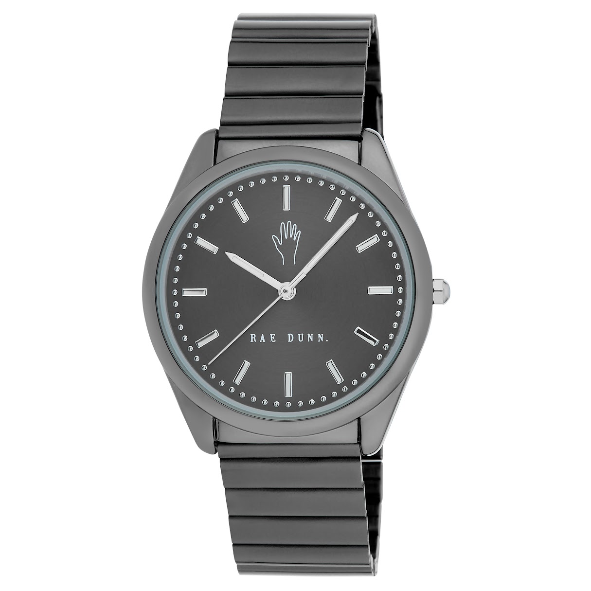 Rae Dunn Women's SOFIA 36mm Black Round Face Gilded Bracelet Watch ...