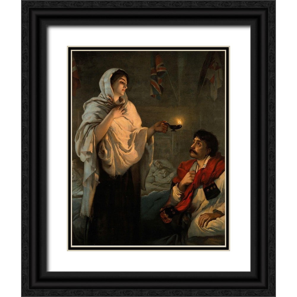 Rae, Henrietta 15x18 Black Ornate Wood Framed with Double Matting ...