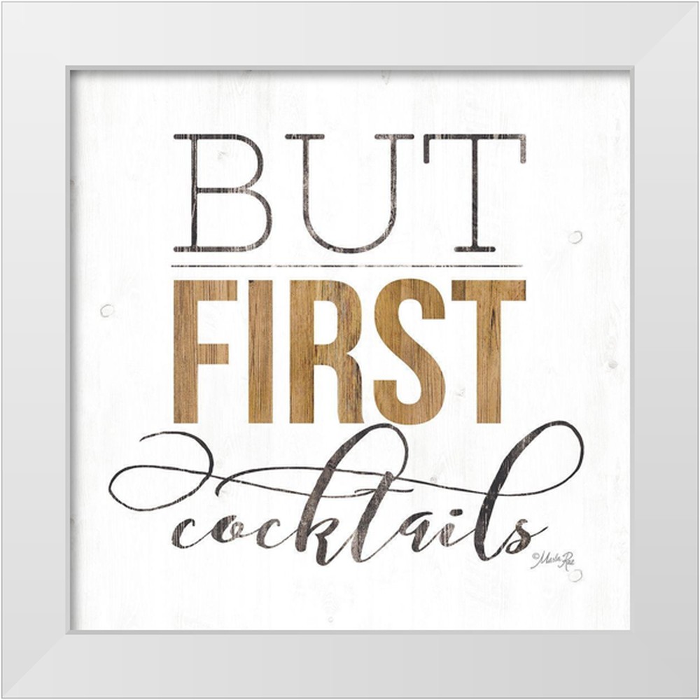 Rae, Maria 12x12 White Modern Wood Framed Museum Art Print Titled - But ...