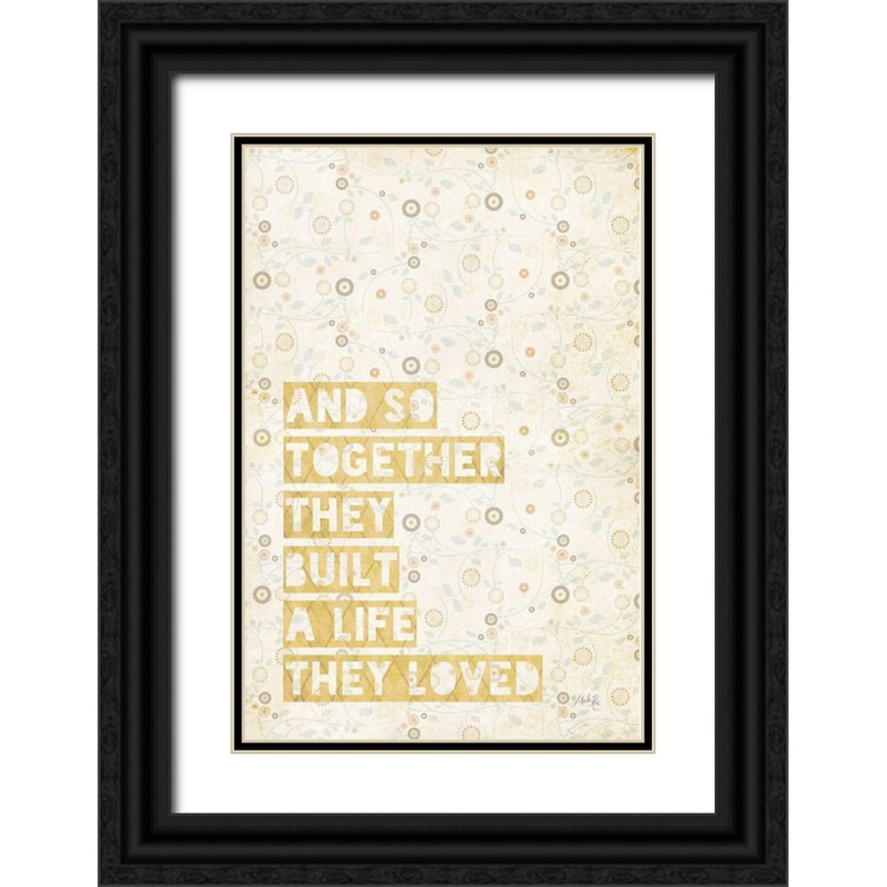 Rae, Marla 11x14 Black Ornate Wood Framed with Double Matting Museum ...