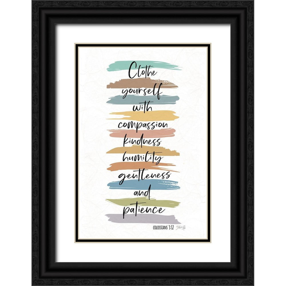 Rae, Marla 13x18 Black Ornate Wood Framed with Double Matting Museum ...