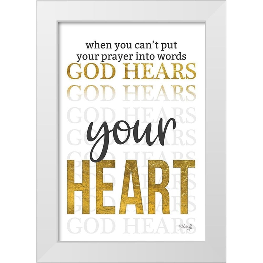 Rae, Marla 13x18 White Modern Wood Framed Museum Art Print Titled - God ...