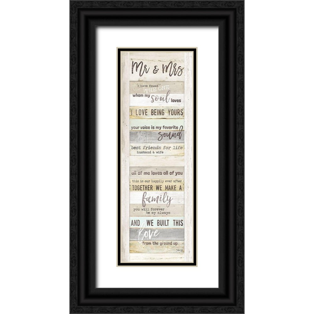 Rae, Marla 13x32 Black Ornate Wood Framed with Double Matting Museum Art Print Titled - Mr. and ...