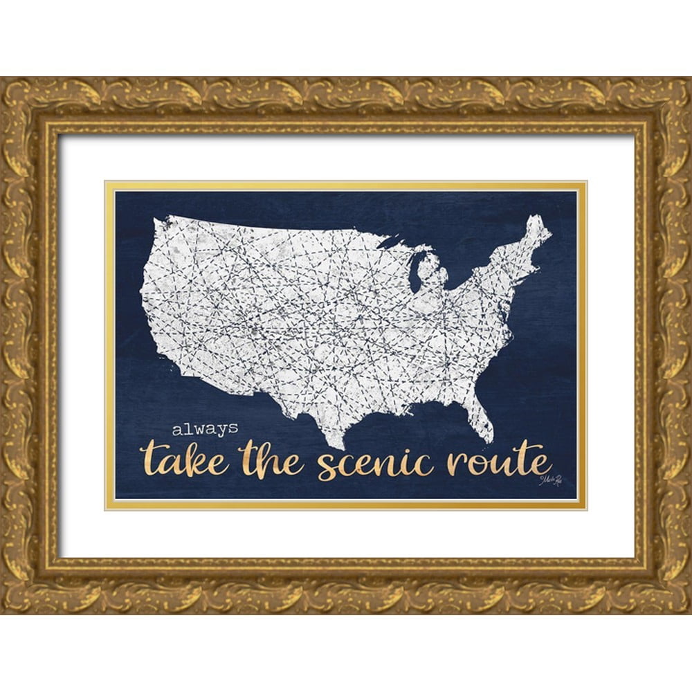 Rae, Marla 14x11 Gold Ornate Wood Framed with Double Matting Museum Art ...