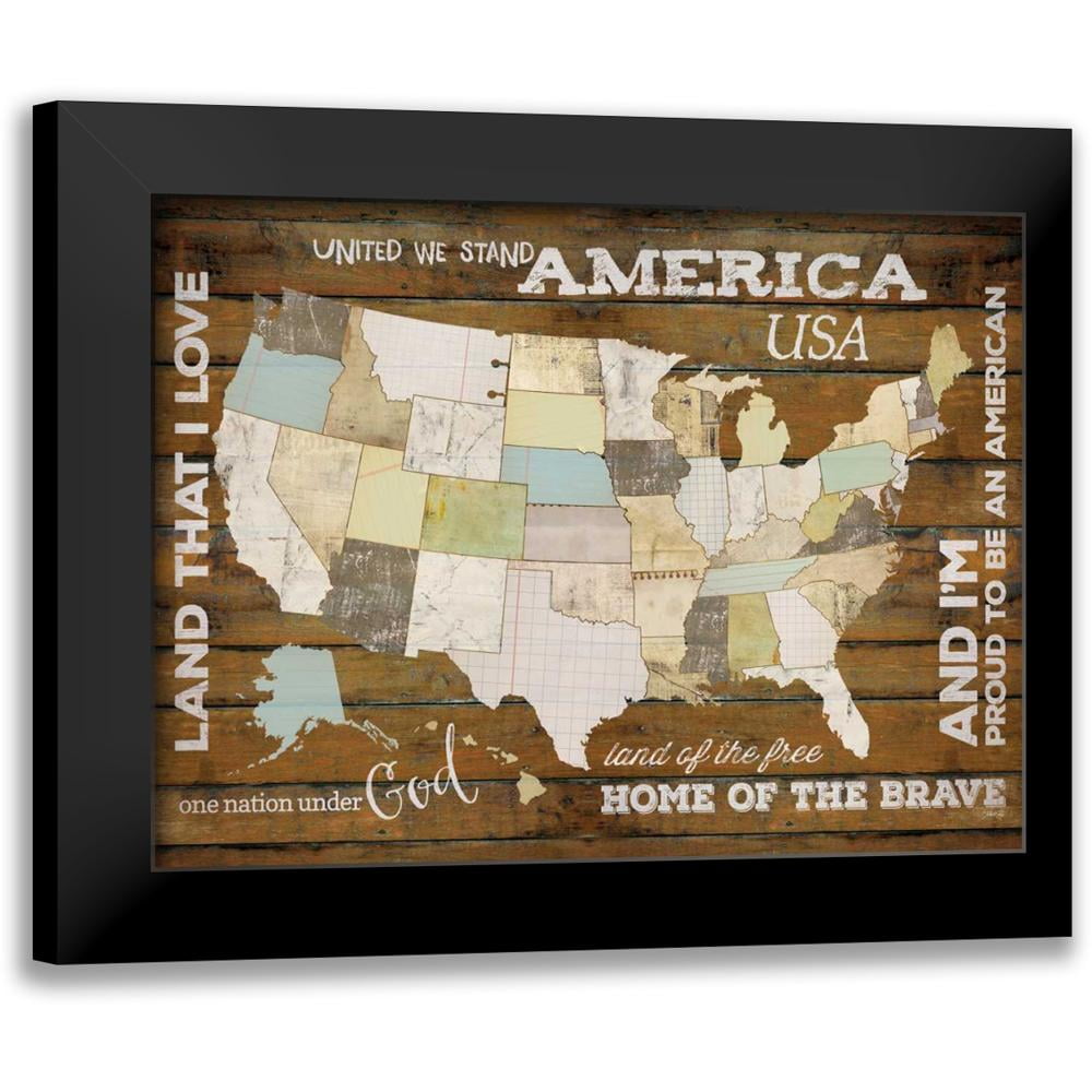 Rae, Marla 14x12 Black Modern Framed Museum Art Print Titled - Land ...