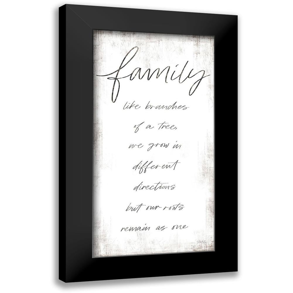 Rae, Marla 14x24 Black Modern Framed Museum Art Print Titled - Family ...