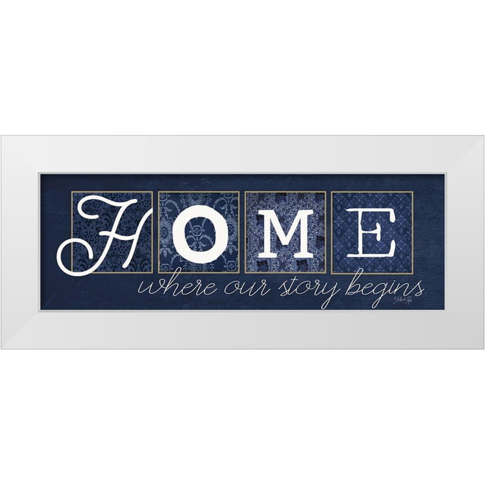 Rae, Marla 14x7 White Modern Wood Framed Museum Art Print Titled - Home ...