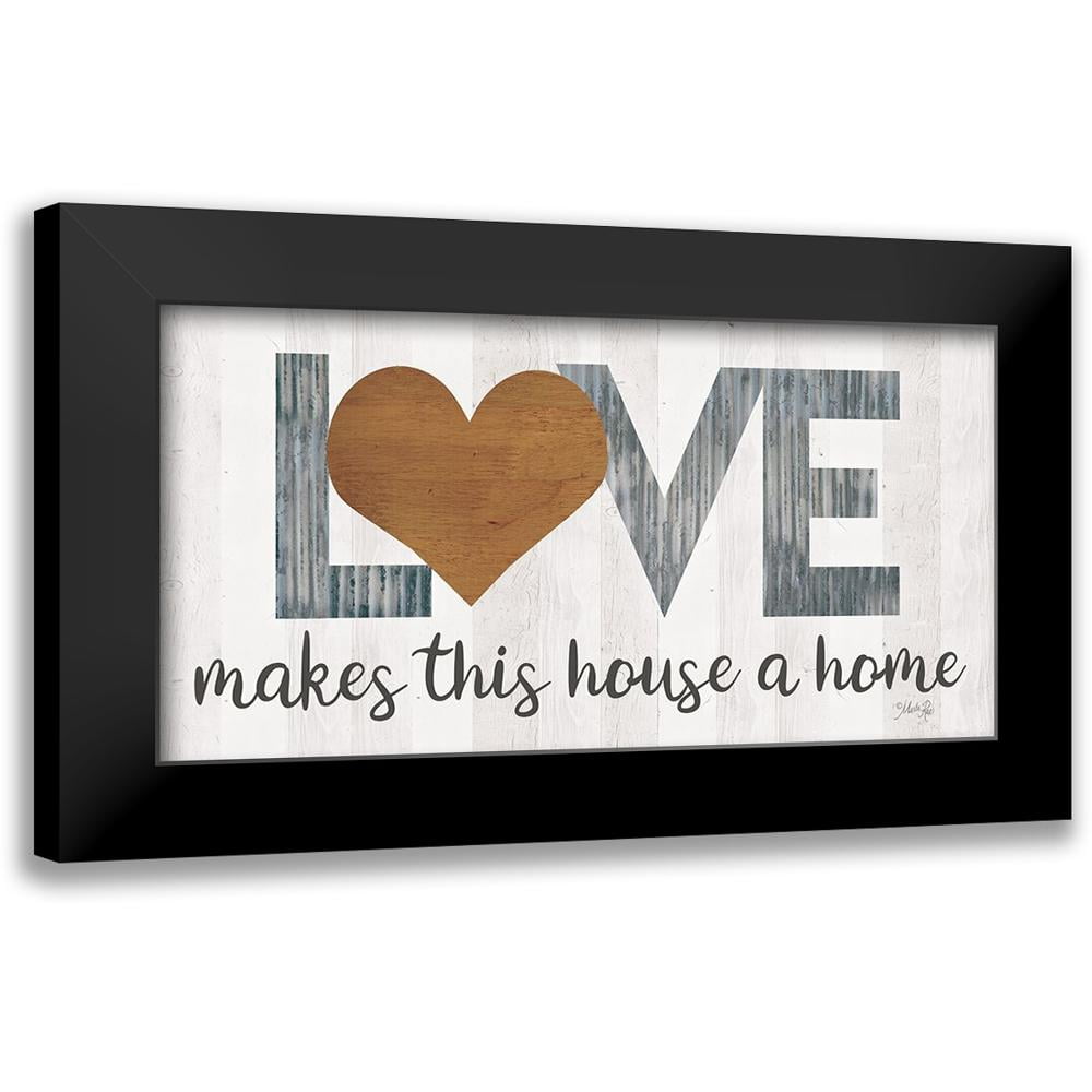 Rae, Marla 14x9 Black Modern Framed Museum Art Print Titled - Love ...