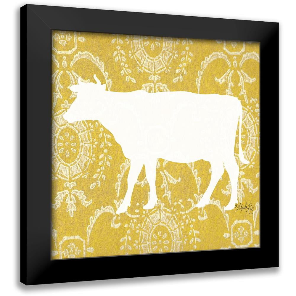 Rae, Marla 15x15 Black Modern Framed Museum Art Print Titled - Cow ...
