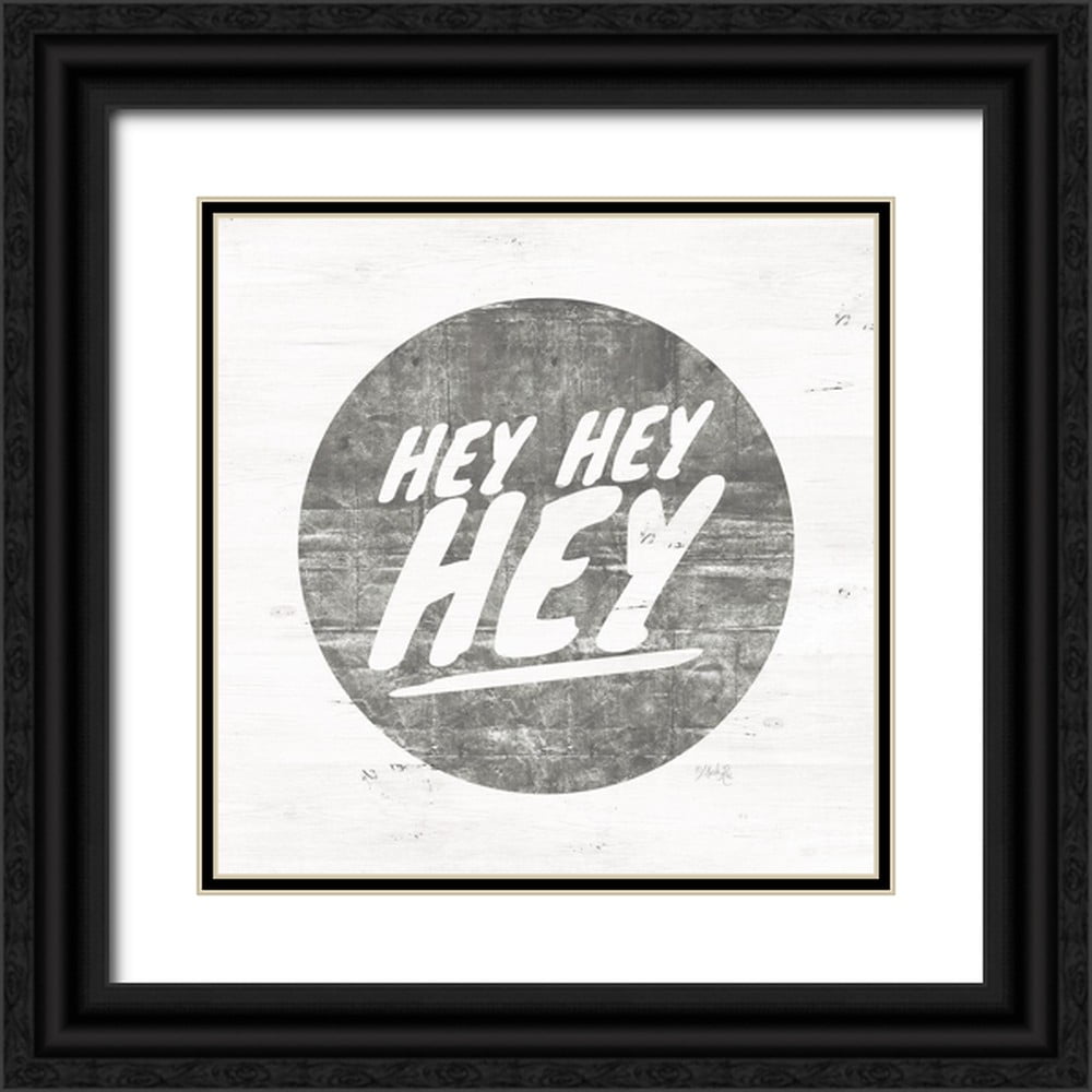 Rae, Marla 15x15 Black Ornate Wood Framed with Double Matting Museum ...