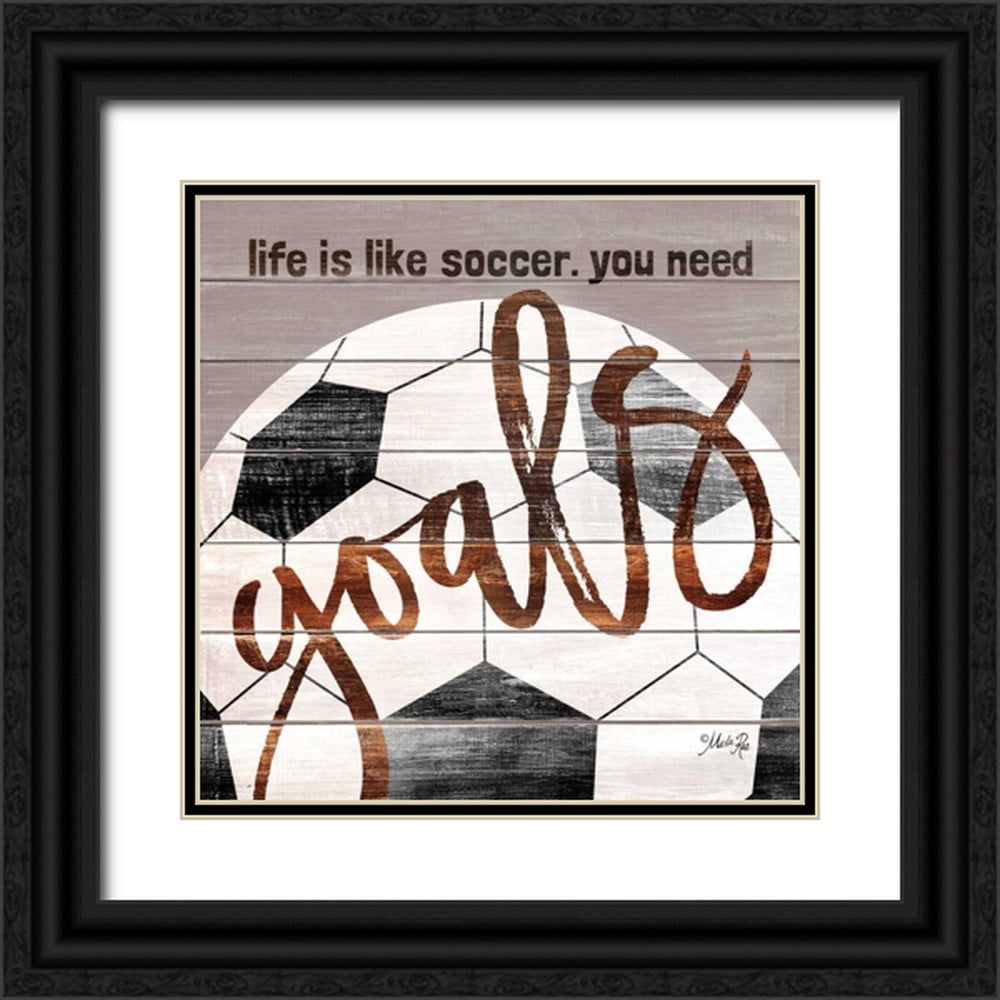 Rae, Marla 15x15 Black Ornate Wood Framed with Double Matting Museum ...