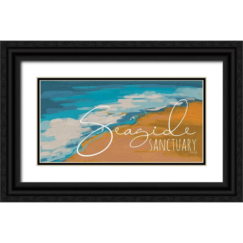 Rae, Marla 18x11 Black Ornate Wood Framed with Double Matting Museum ...